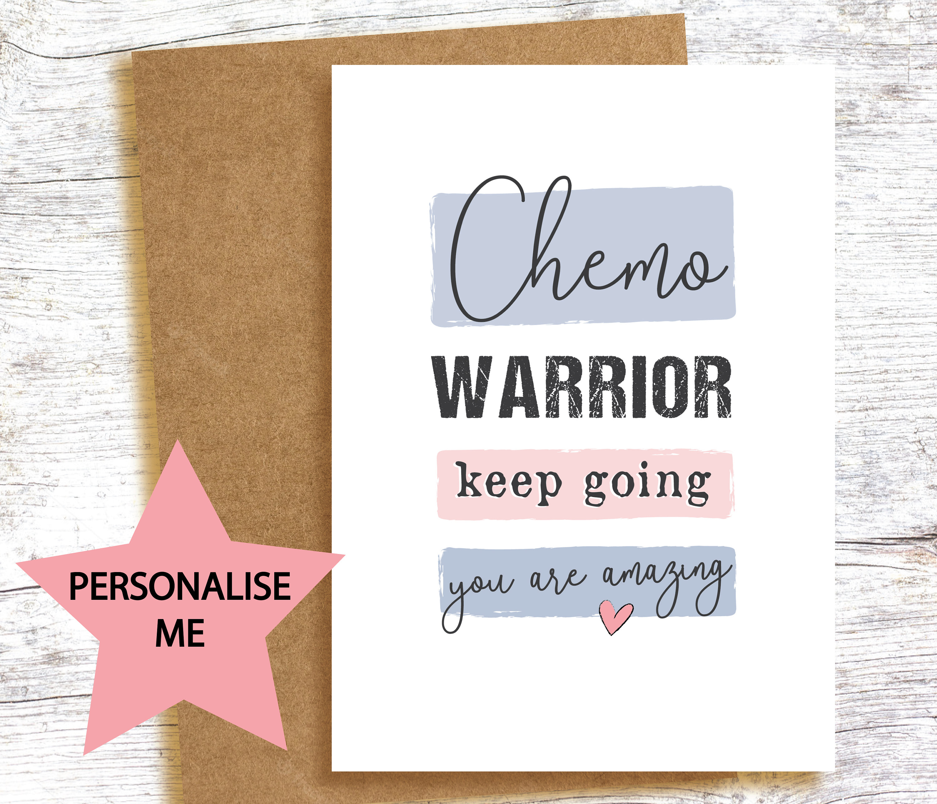 CHEMO WARRIOR Greetings Card A6 Card Can Be Personalised - Etsy