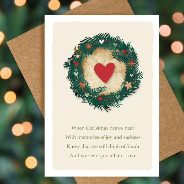 Bereavement Christmas Cards - Etsy