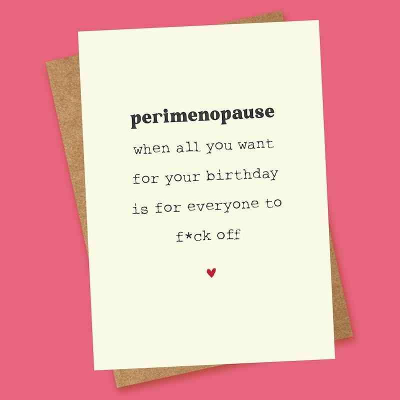 Funny Perimenopause Cards - Etsy
