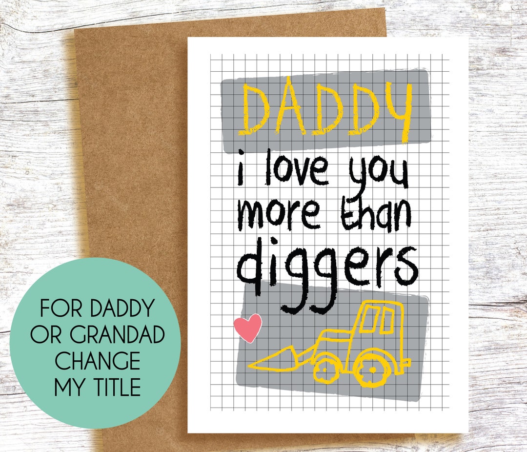 BIRTHDAY CARD - and Badge - Daddy - Grandad - Personalise - Love You ...