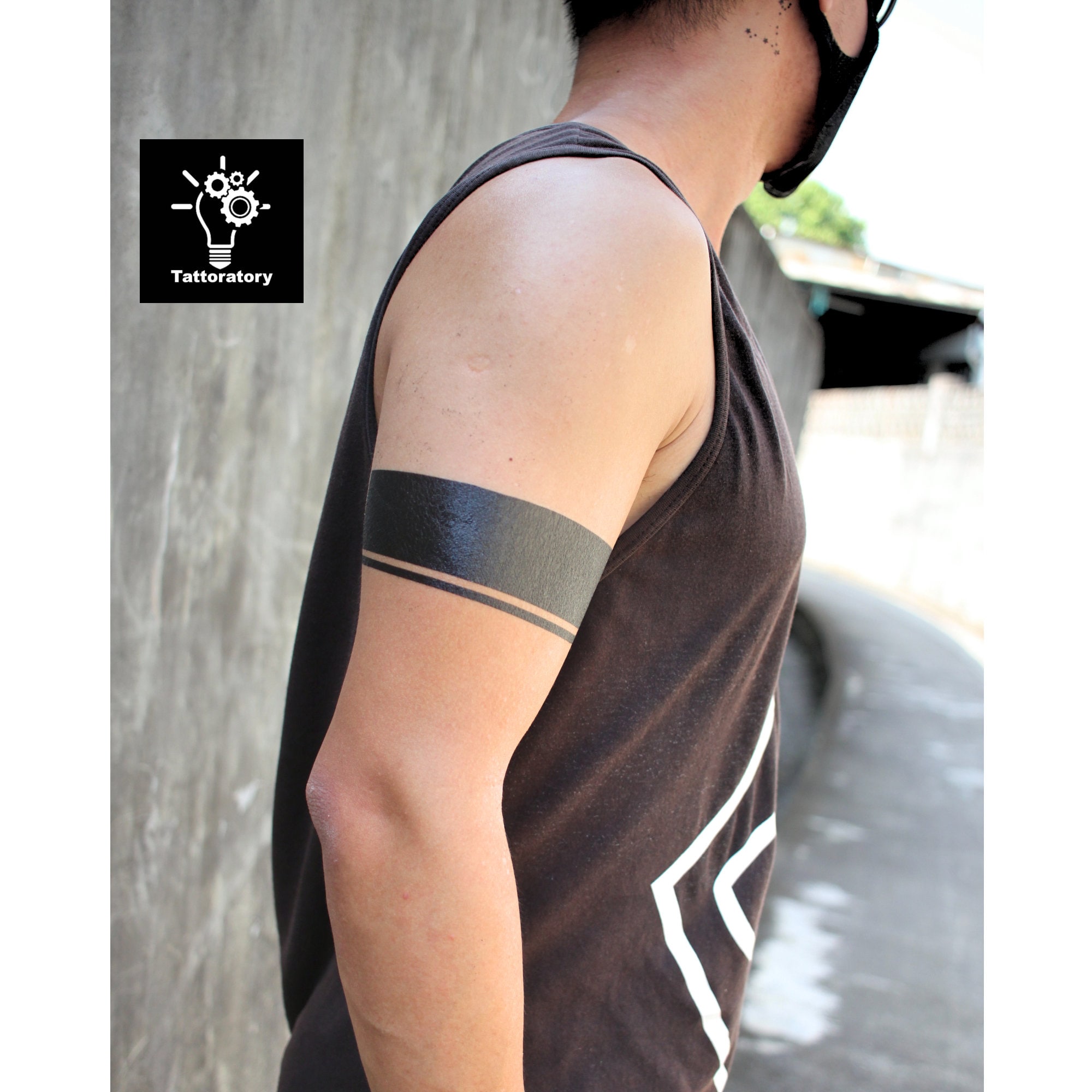 Bicep Band Tattoos For Men