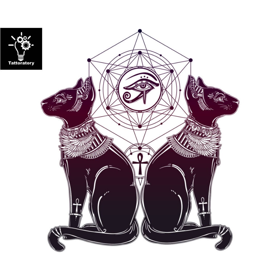 Bastet And Anubis Tattoo