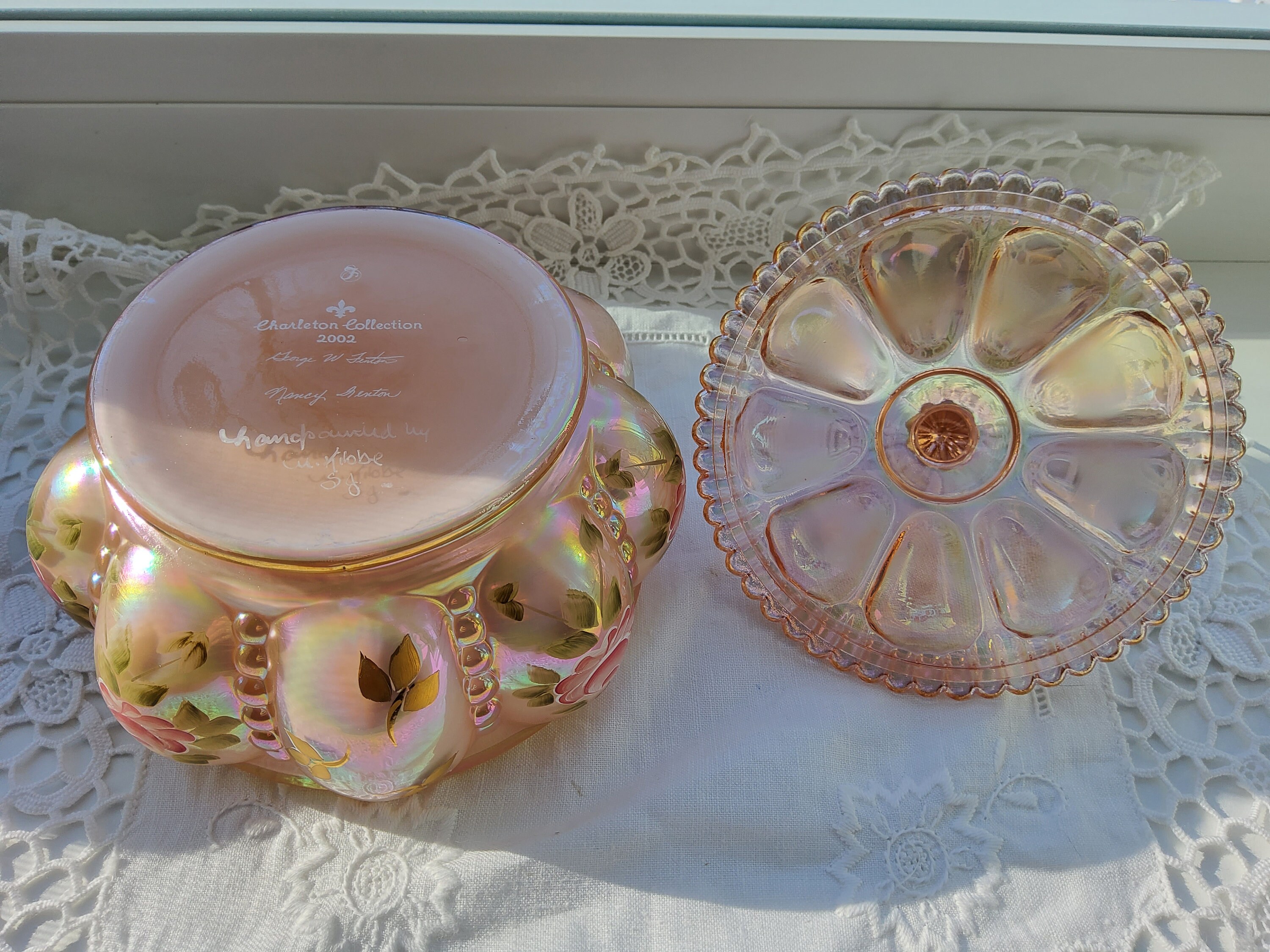 Fenton for QVC Charleton Collection 2002 Box With Lid - Etsy