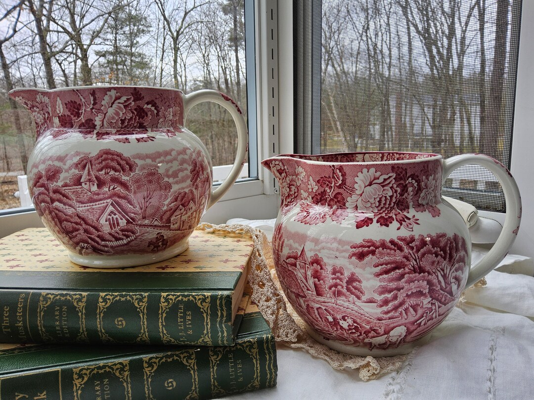 Enoch Woods English Scenery Woods Ware Pitchers - Etsy