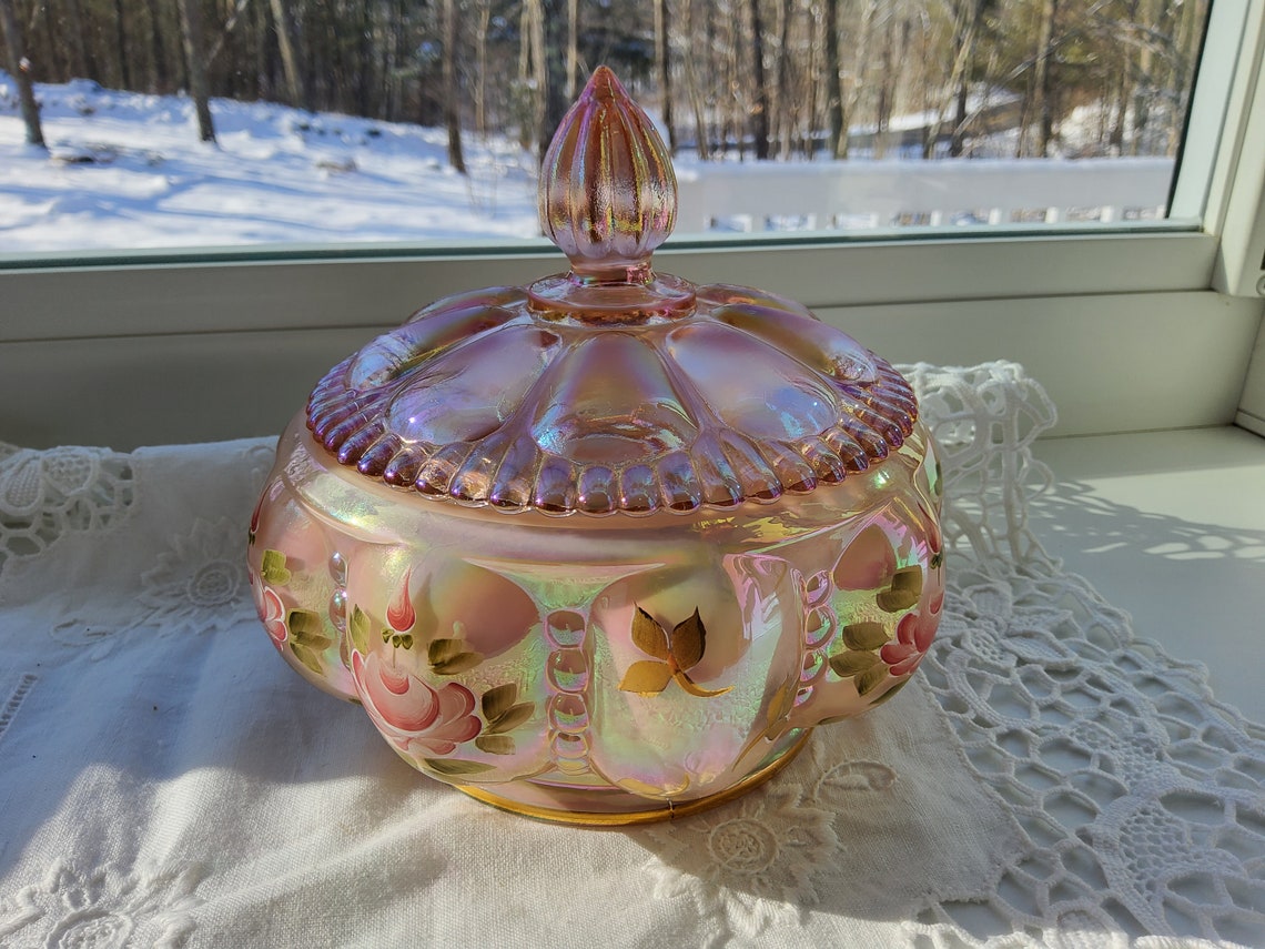 Fenton for QVC Charleton Collection 2002 Box With Lid - Etsy