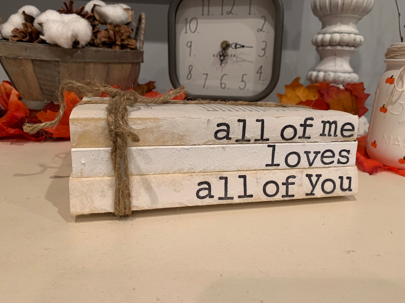 Personalized Stamped Books/farmhouse Stamped Books/vintage - Etsy