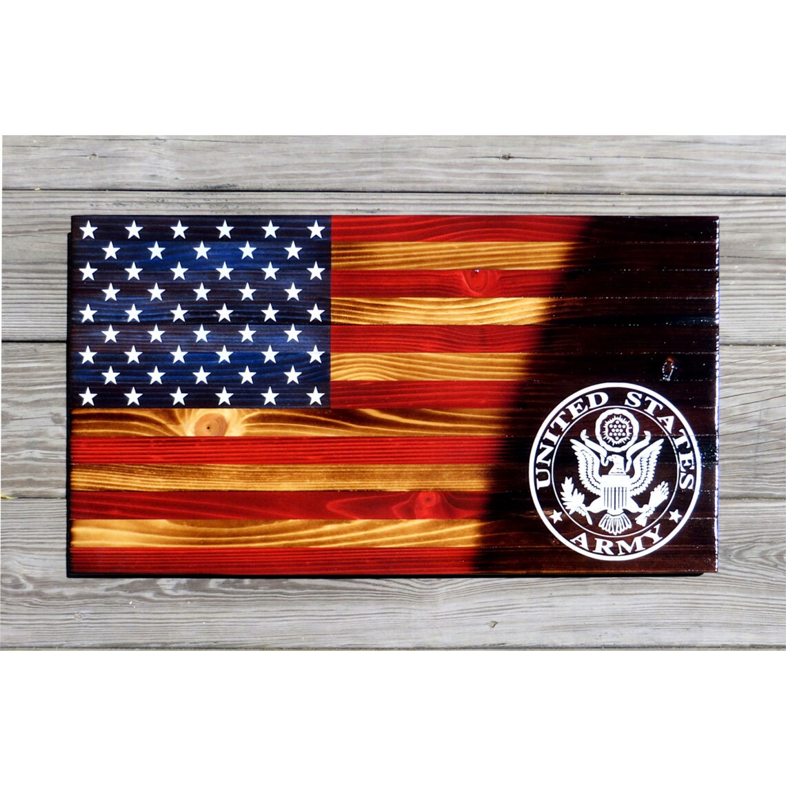 Army Rustic American Wood Flag Army Wooden Flag Army Sign | Etsy