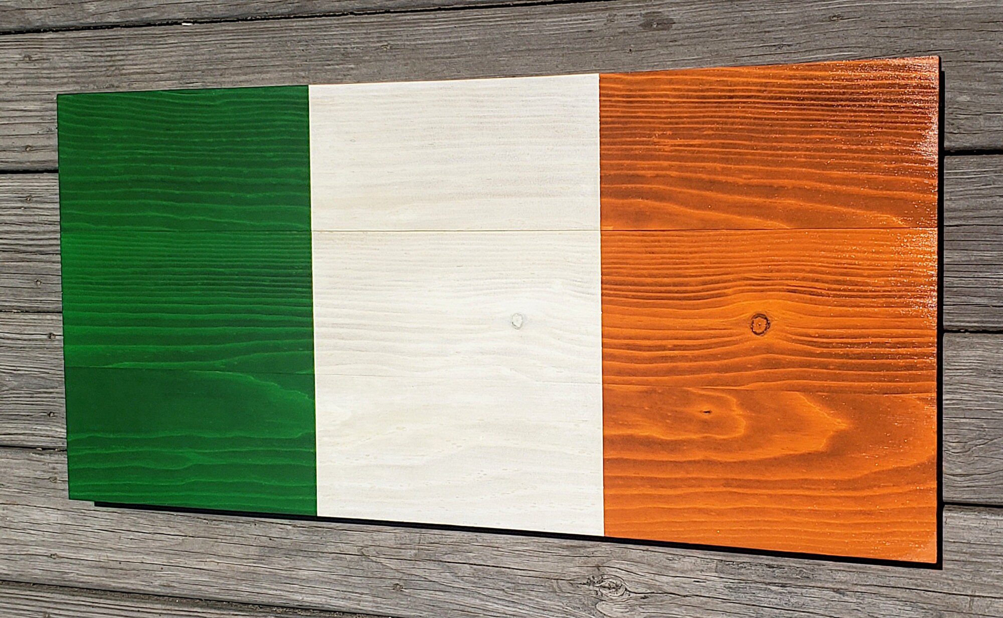 Rustic Irish Wood Flag Irish Handcrafted Wooden Flag Irish | Etsy