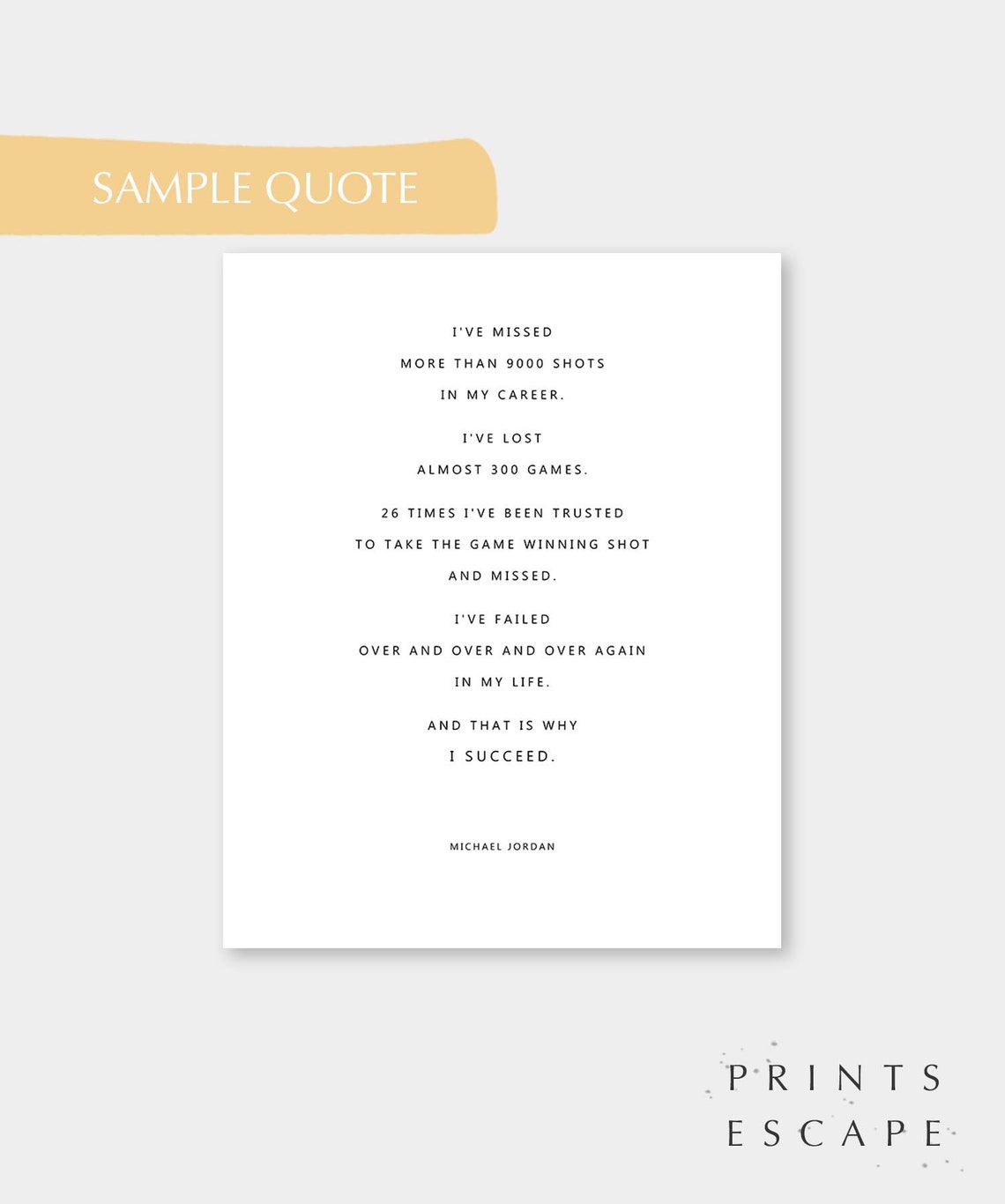 Custom Quote Print, Custom Minimalist Style Printable Wall Art, Your ...
