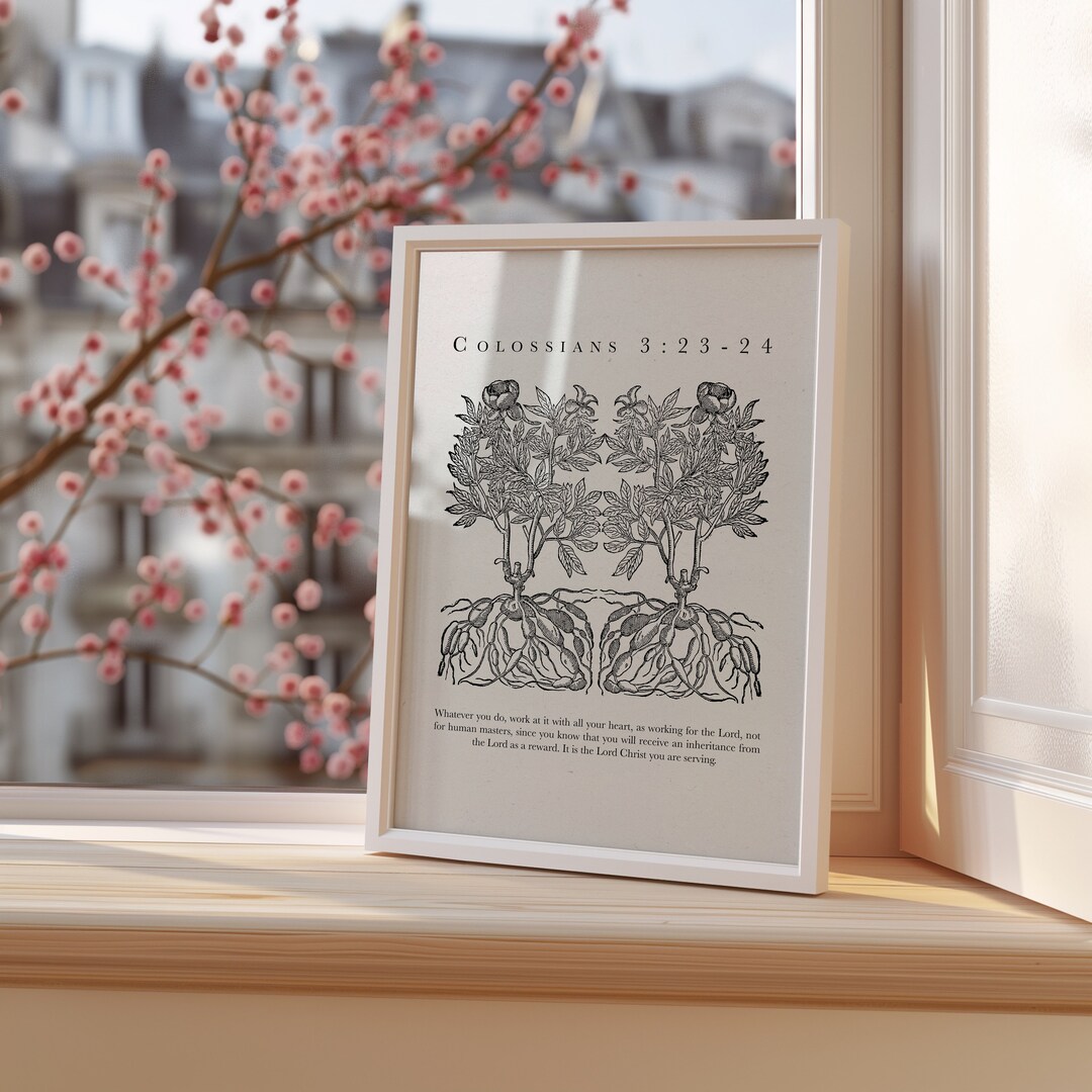 Colossians 3:23-24 Bible Verse, Serve the Lord Encouraging Scripture ...