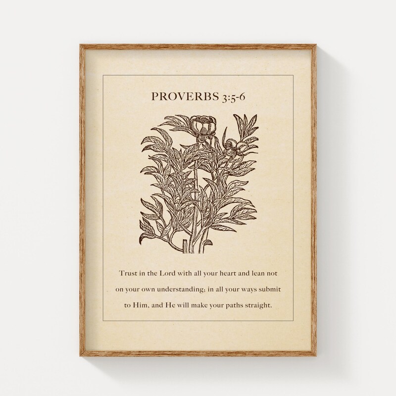 Proverbs 3 5 6 - Etsy