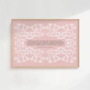 Emily Bronte Quote Wall Art, Wuthering Heights Printable, Vintage ...