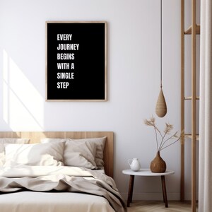 Every Journey Begins With a Single Step Poster, Motivational Sport ...