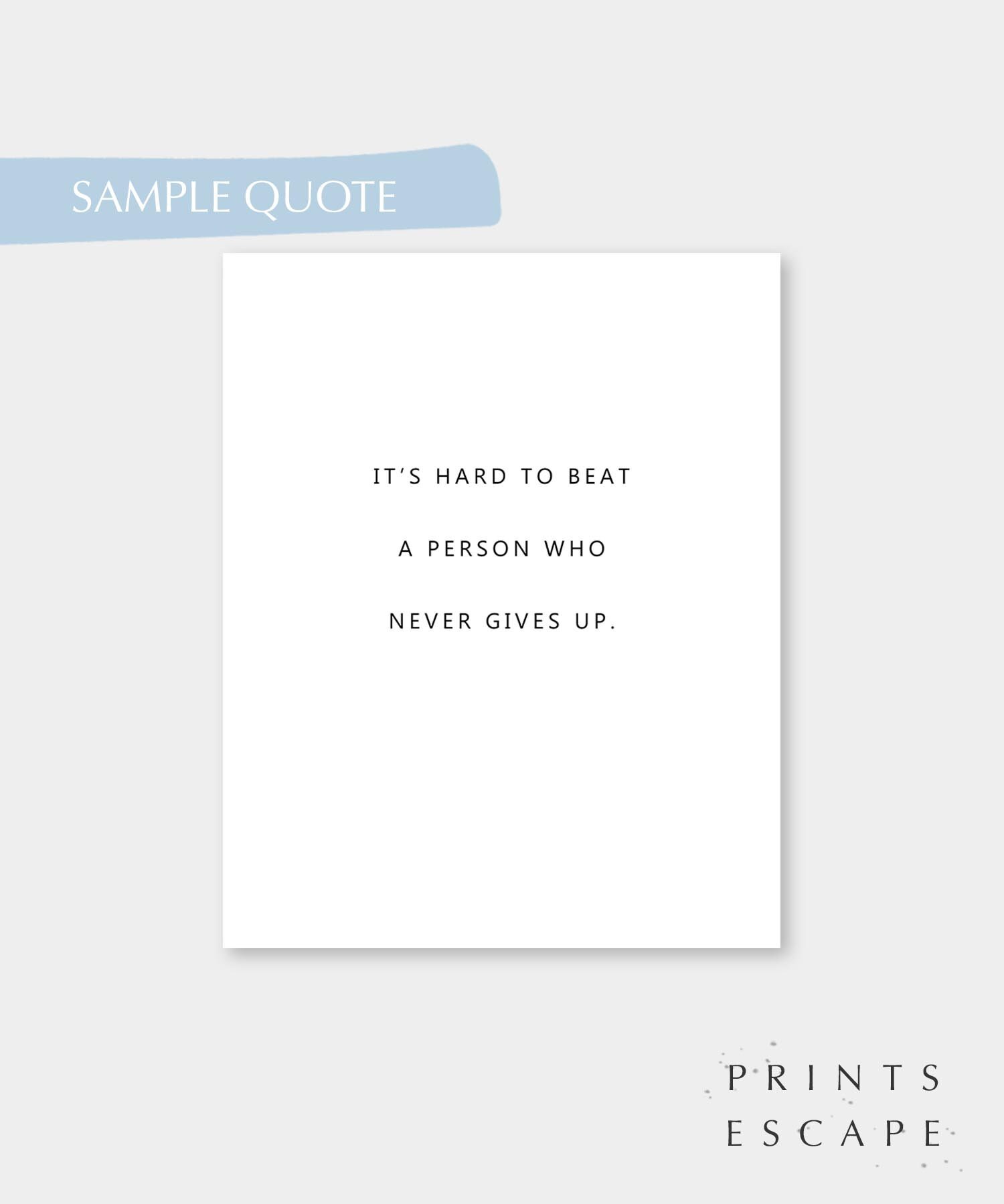 Custom Quote Print, Custom Minimalist Style Printable Wall Art, Your ...