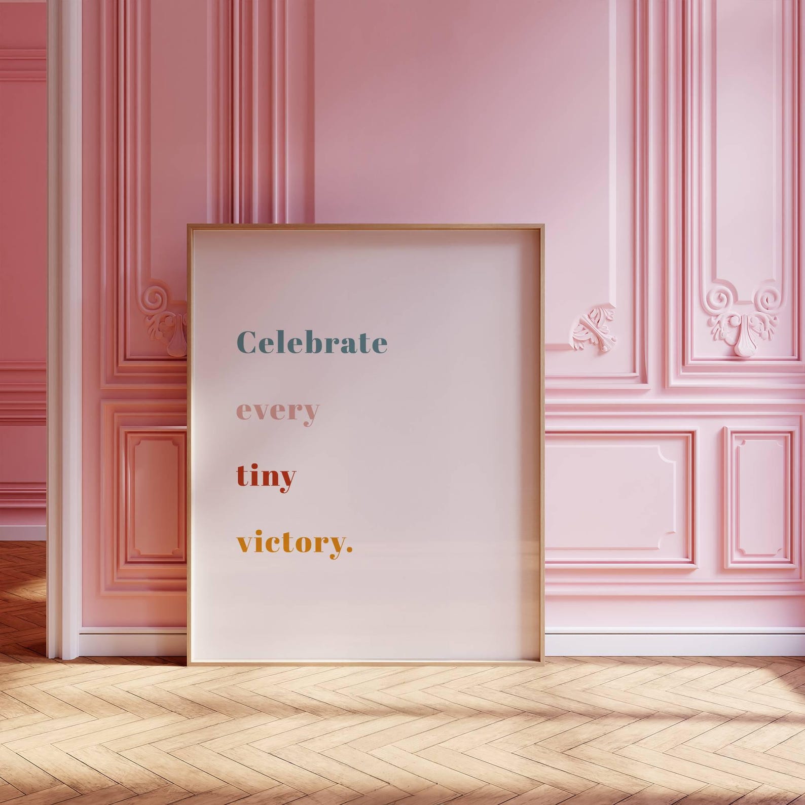 Celebrate Every Tiny Victory, Motivational Quote Print (digital ...