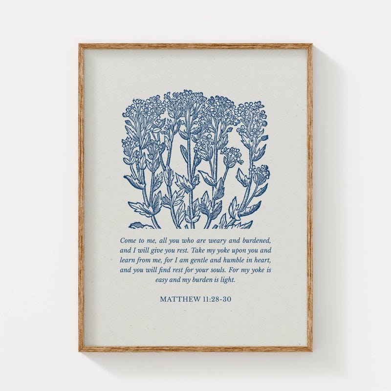 Matthew 11 28 - Etsy