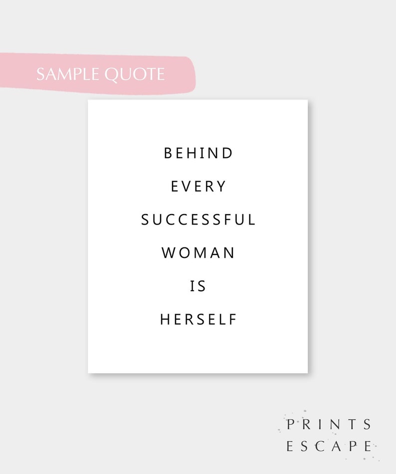Custom Quote Print, Custom Minimalist Style Printable Wall Art, Your ...