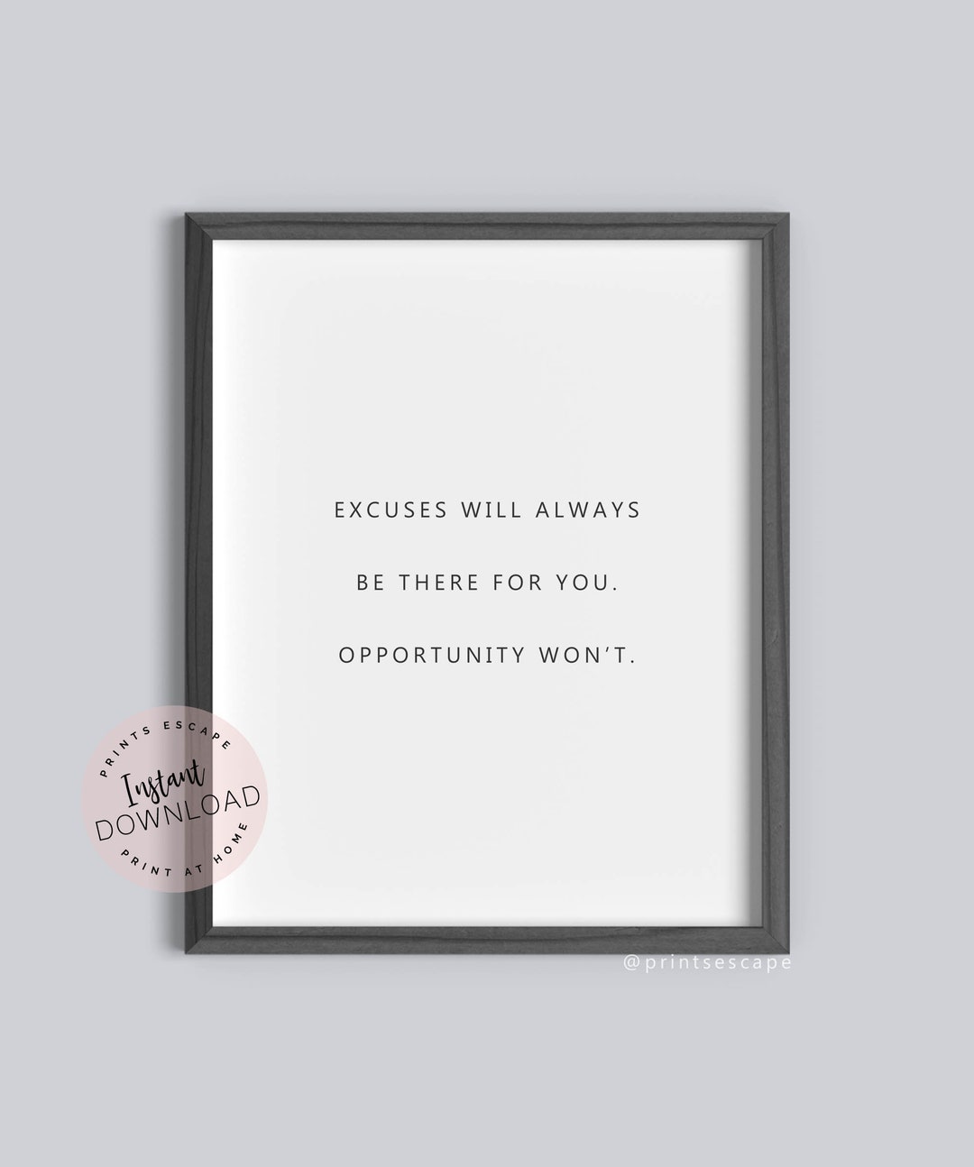 Excuses Quote, Sports Gifts, Sports Quote Download, Sport Quotes Prints ...
