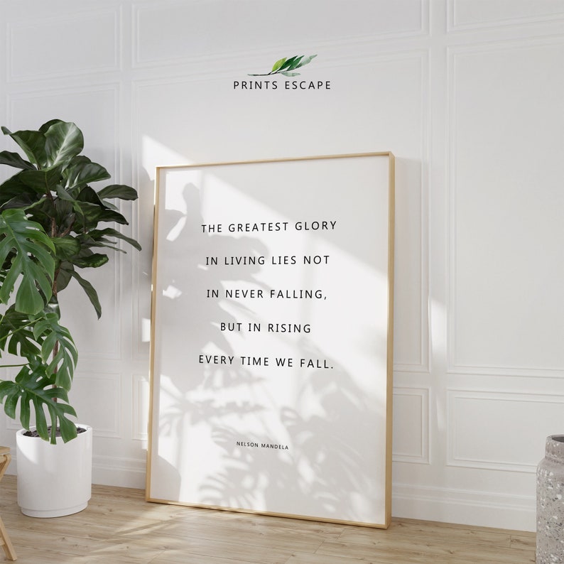 Nelson Mandela Quote for Overcoming Obstacles, Rising Every Time We ...