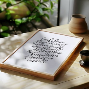 Confidence Quote Printable, Handwritten Believe in Yourself Print ...