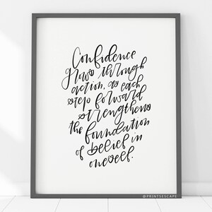 Confidence Quote Printable, Handwritten Believe in Yourself Print ...