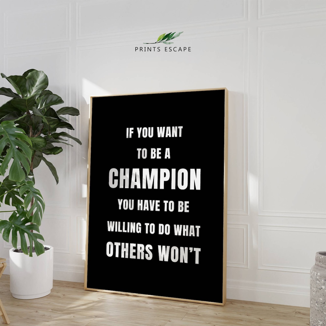 Champion Quote Print for Sport Theme Room Sport Décor Printable Boys ...