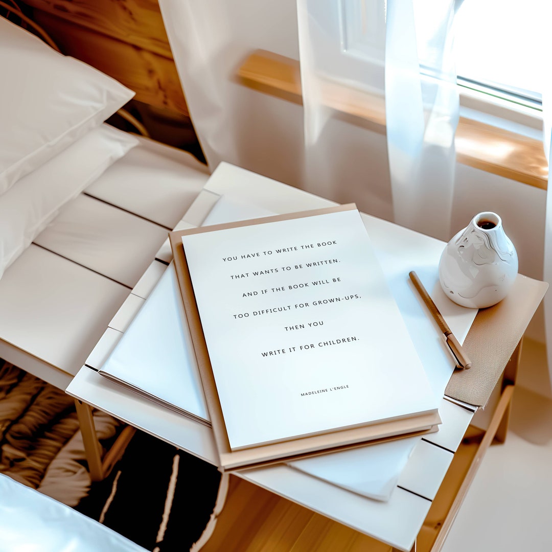 Madeleine L'engle Writing Quote Print Inspirational Wall Art for ...