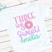 Three is so Sweet Birthday Shirt / Third Birthday Shirt / - Etsy