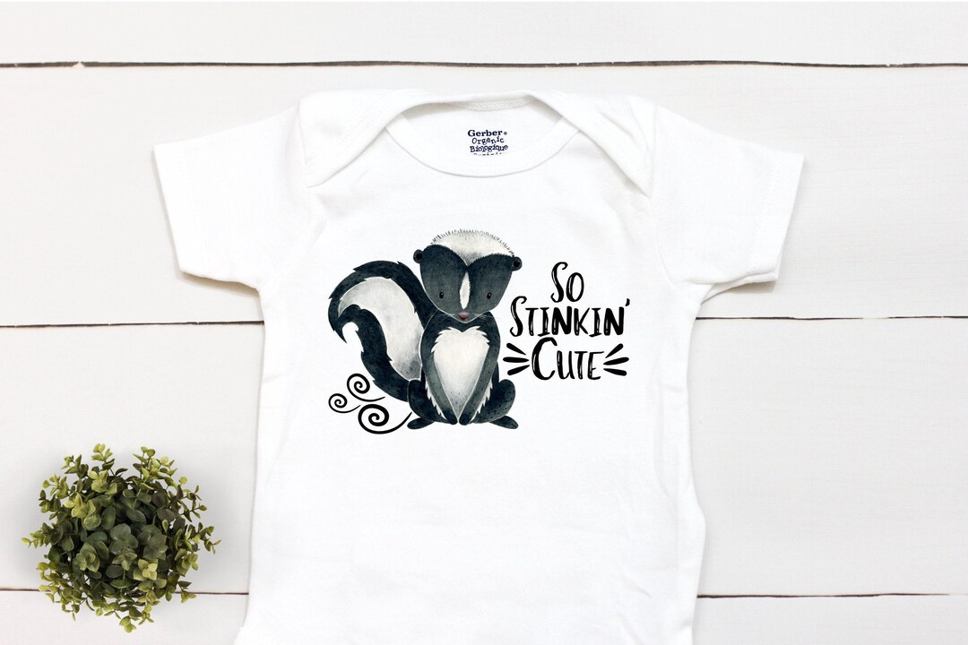 So Stinkin Cute Bodysuit - Skunk - Baby Boy - Baby Girl - Baby Skunk ...