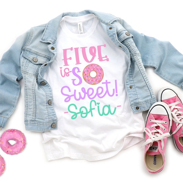 Five is so Sweet Svg - Etsy