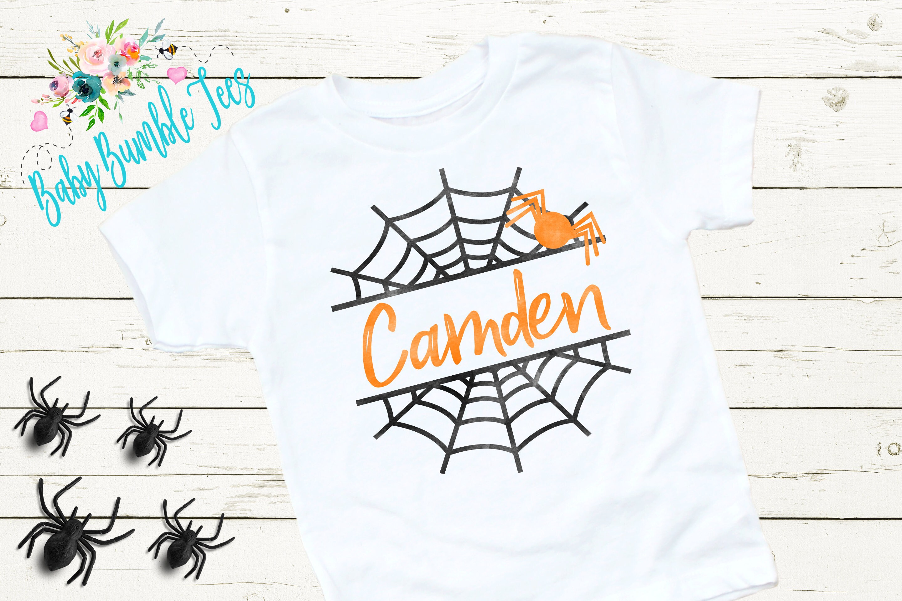 Spider Web Name Shirt // Personalized Name // Boys Halloween - Etsy
