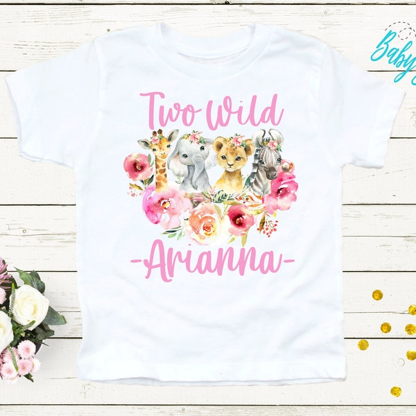 Two Wild Birthday Girl Outfit Etsy