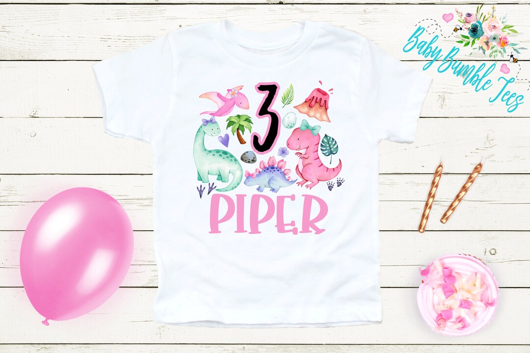 Dinosaur Birthday Shirt // Third Birthday Shirt // Birthday - Etsy
