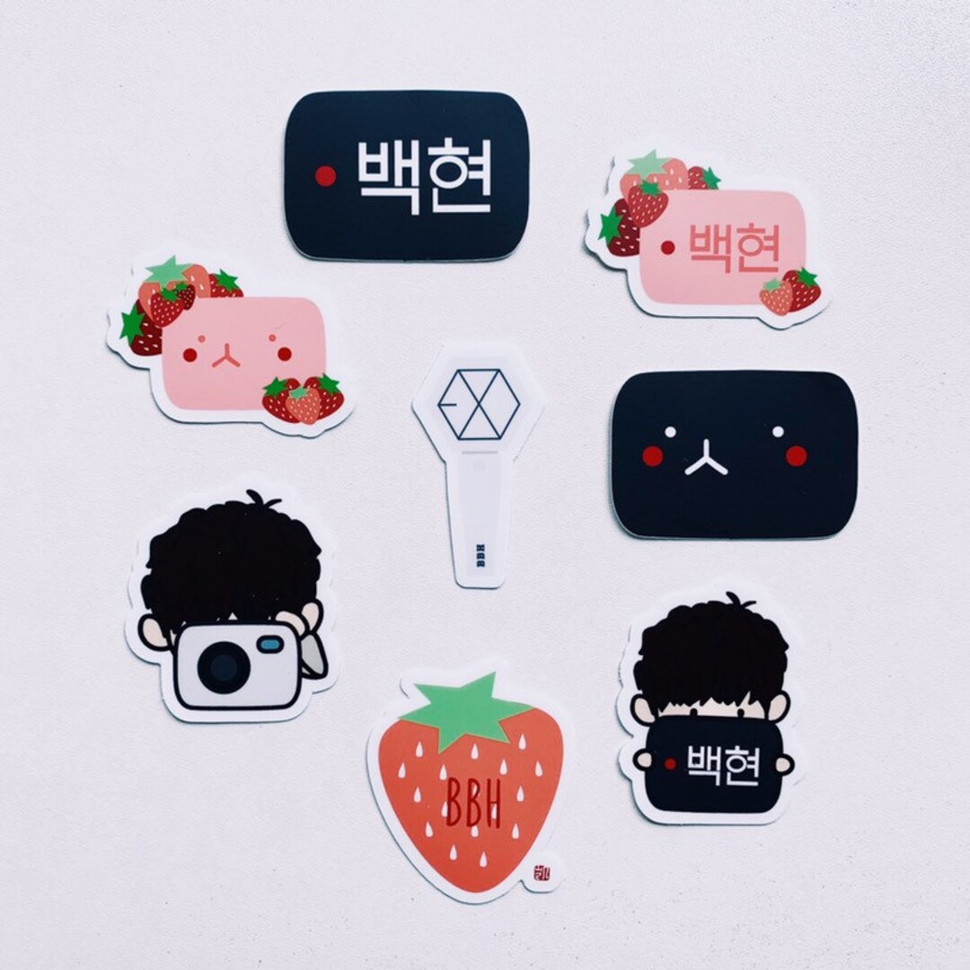 EXO BAEKHYUN Kyoongtube Sticker Sheet - Etsy