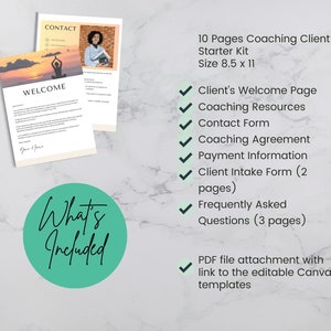 Coaching Client Onboarding Kit L Business Coach | Coaching Checklist ...