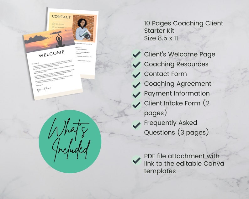 Coaching Client Onboarding Kit L Business Coach | Coaching Checklist ...