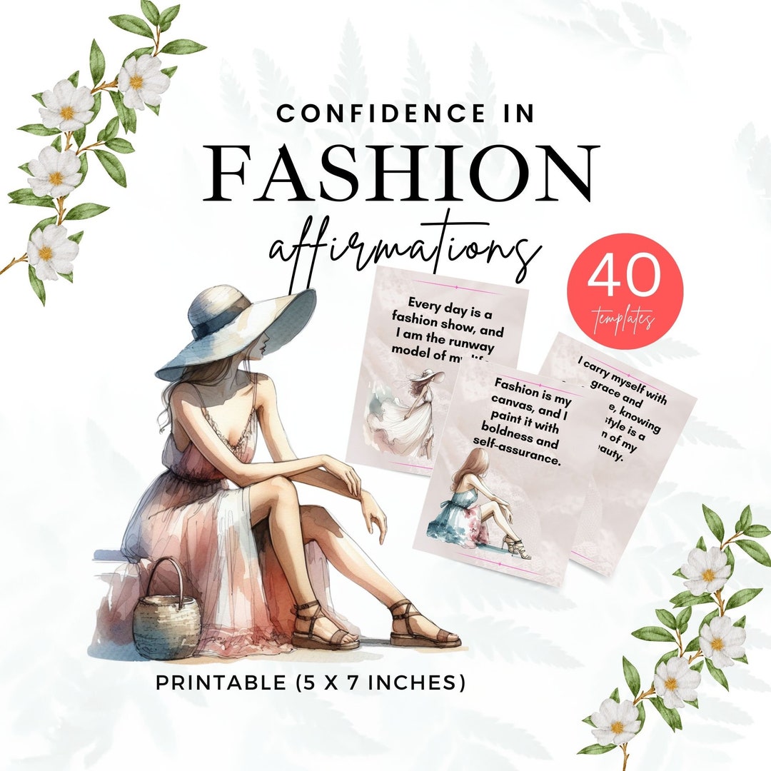 40 Fashion Confidence Affirmations, Empowerment, Fashion Sense, Social ...