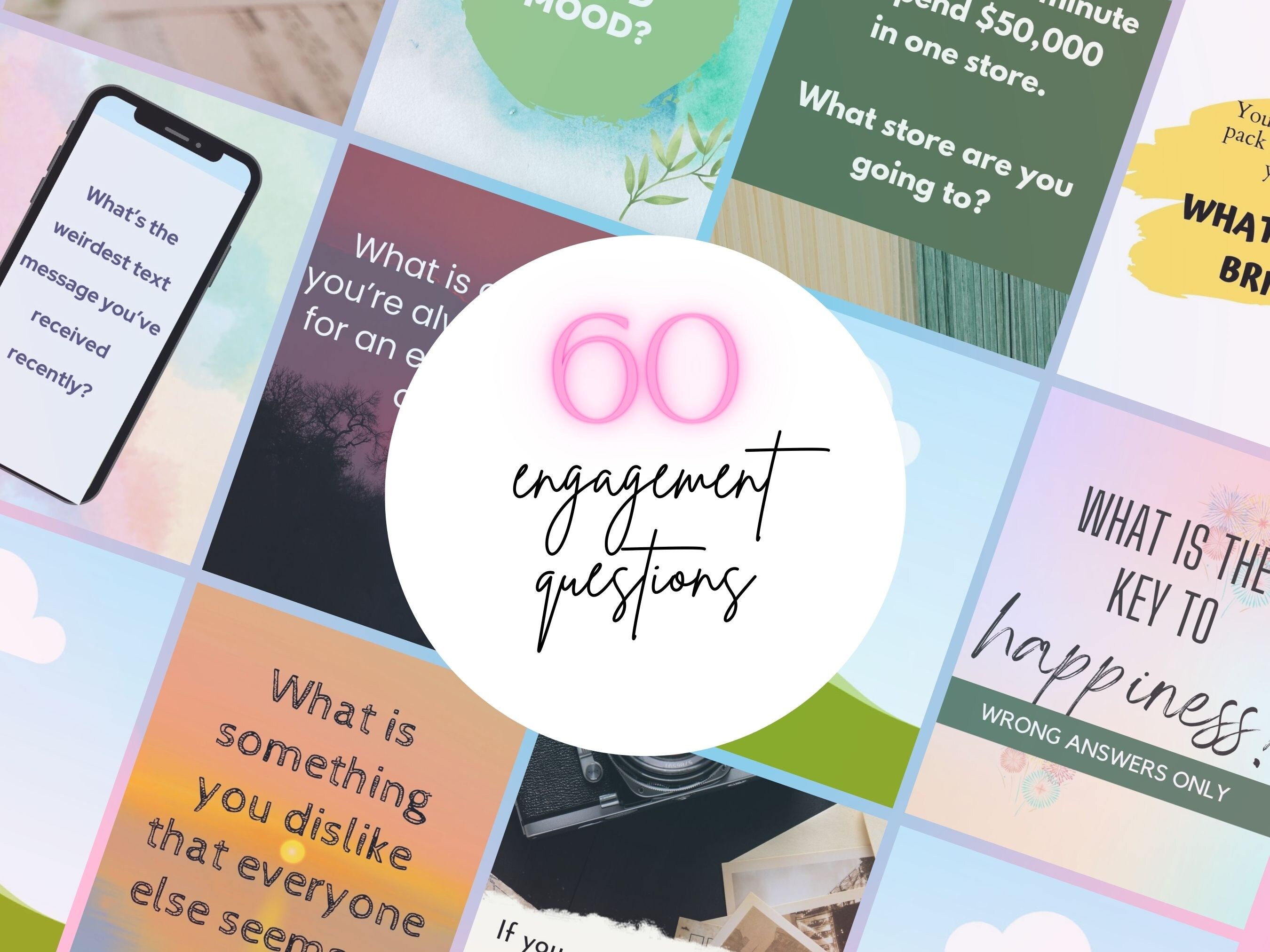 60 Questions to Boost Engagement in Instagram/facebook Social Media ...