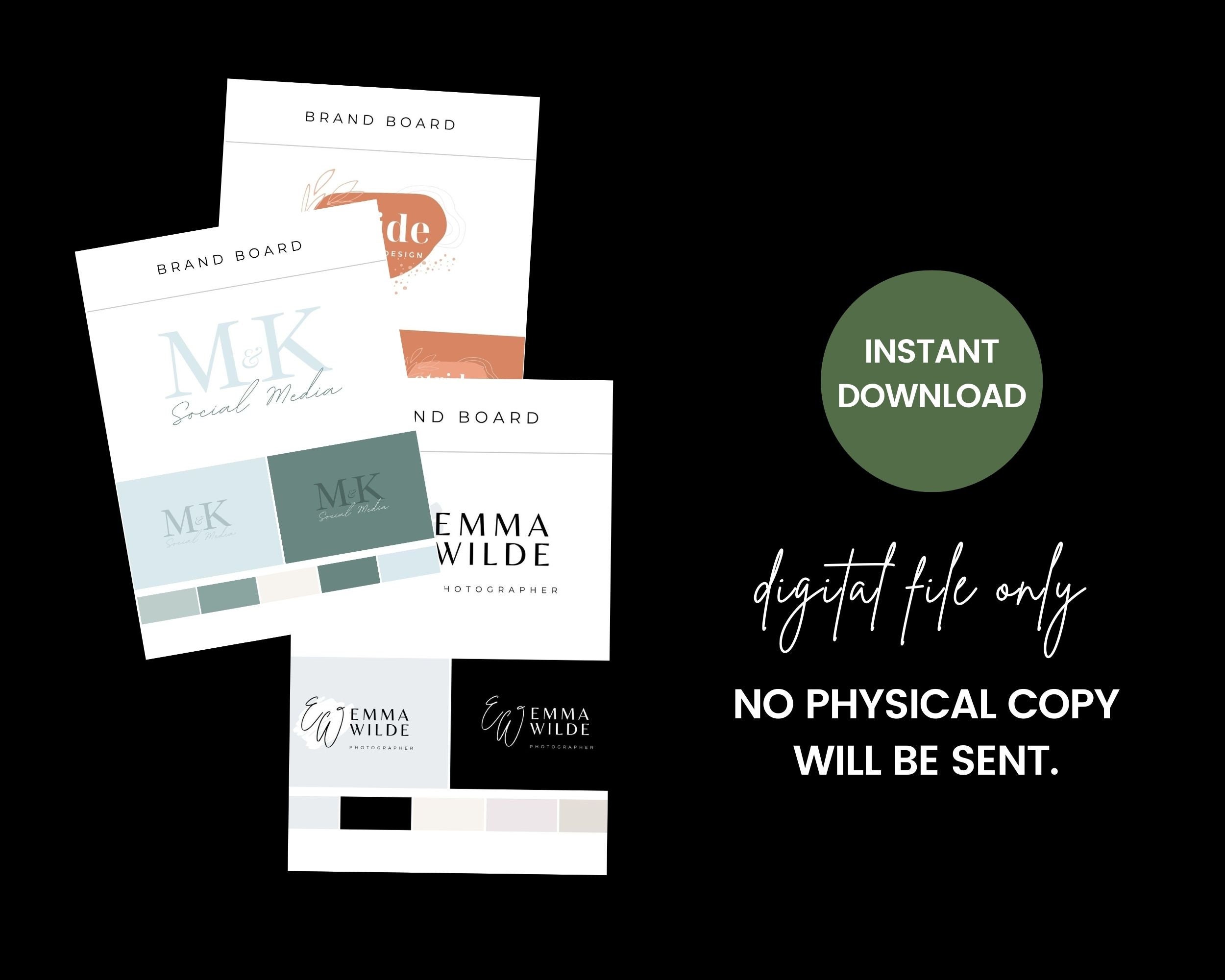 10 Logo Brand Board Templates L Logo Kit L DIY Logo Design L Logo ...
