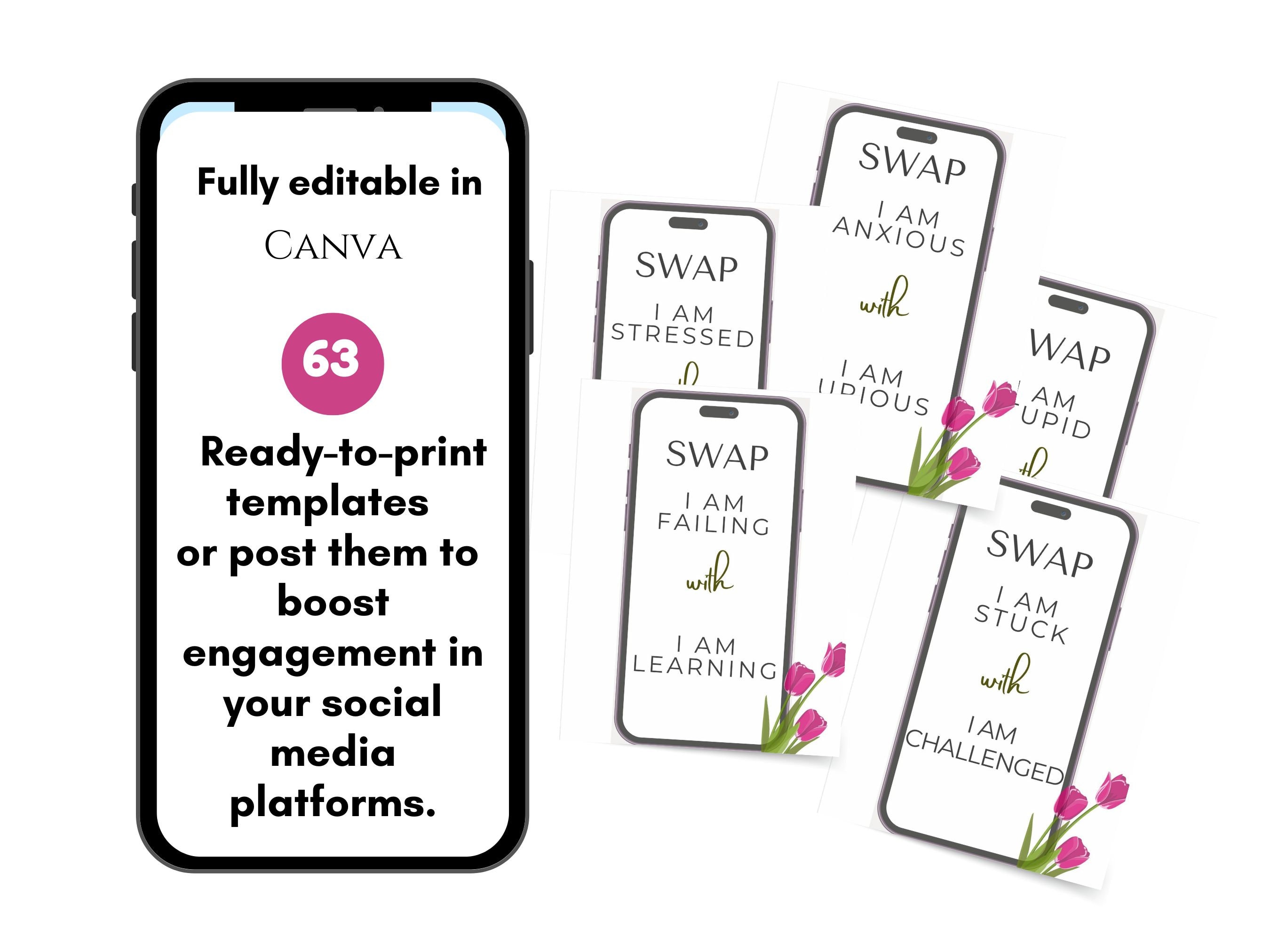 63 Empowering Word Swap Ideas, Self-love, Mindset, Positive Thinking ...