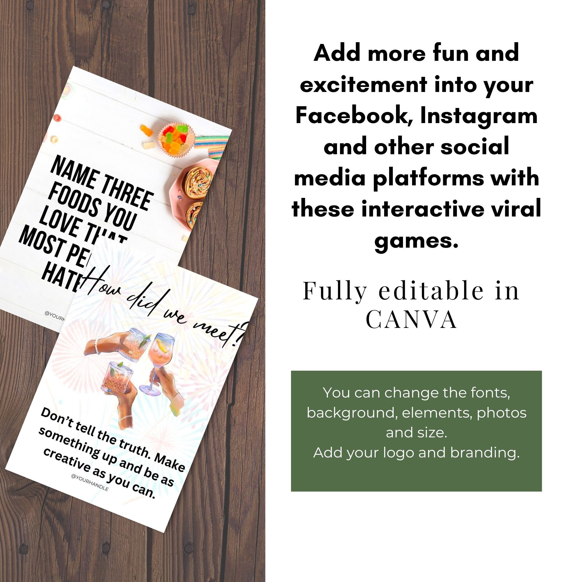 25 Viral Games Social Media Posts | Boost Engagement| Modern Challenge ...