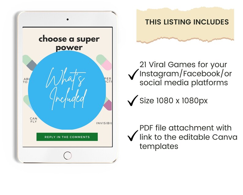 21 Viral Games Social Media Posts | Green Canva Templates | Engagement ...