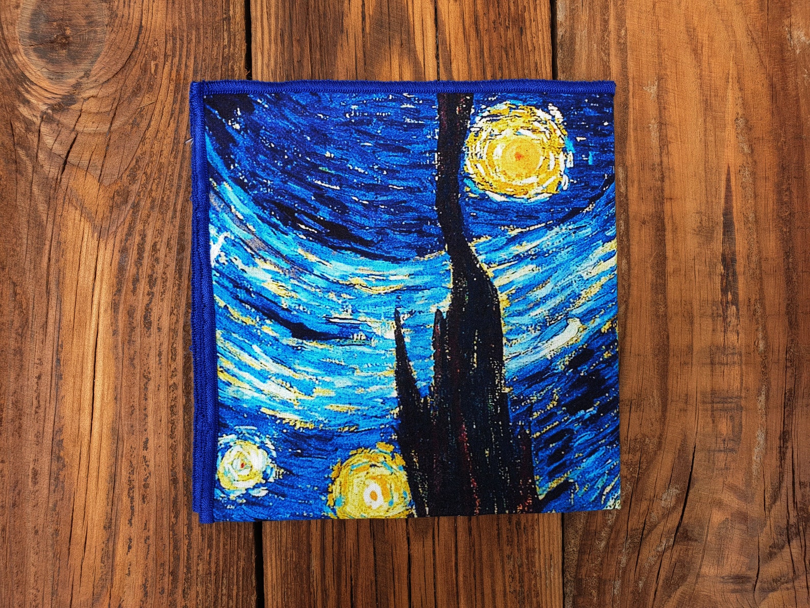 Van Gogh Starry Night Pocket Square, Pocket Square, Van Gogh, Starry ...