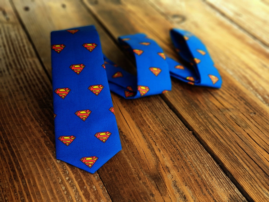 Superman Tie, Superman Necktie, Superhero Tie, Superheroes Ties, DC ...