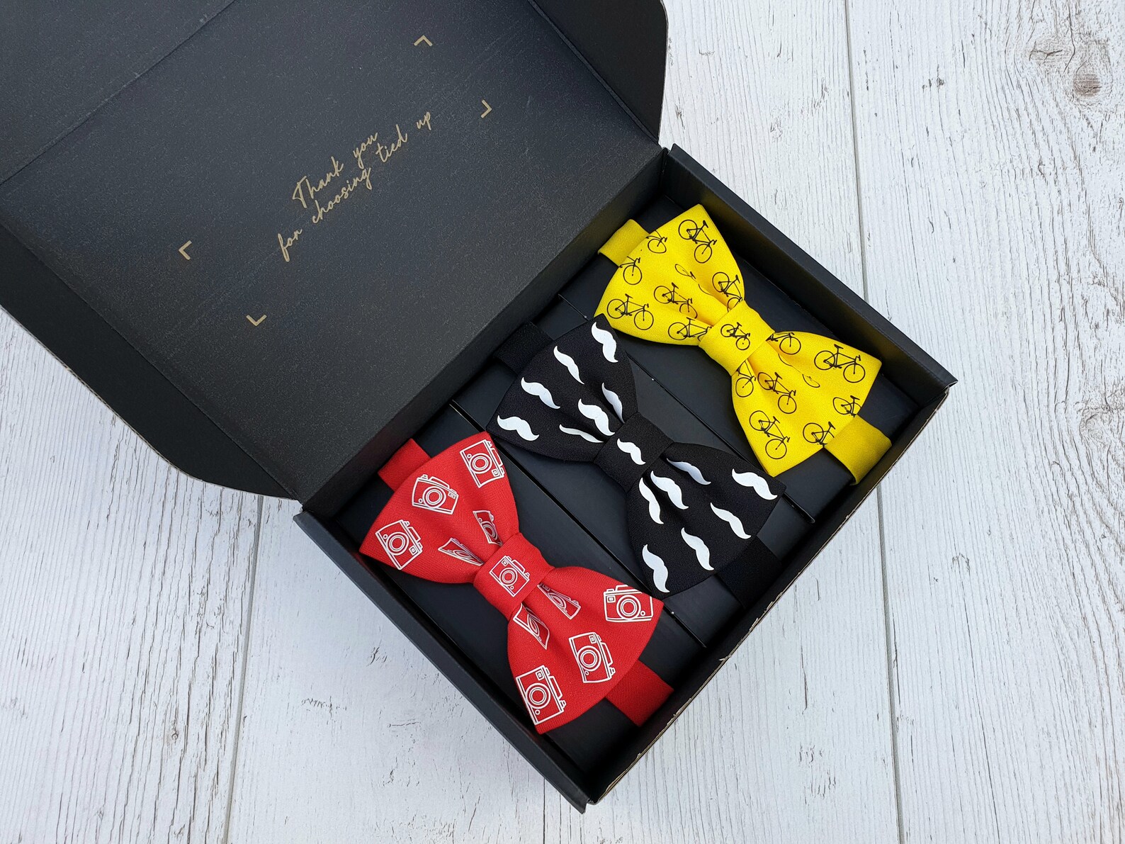 GIFT BOX for Him Complete Gift Set for Him Three Bow Ties - Etsy