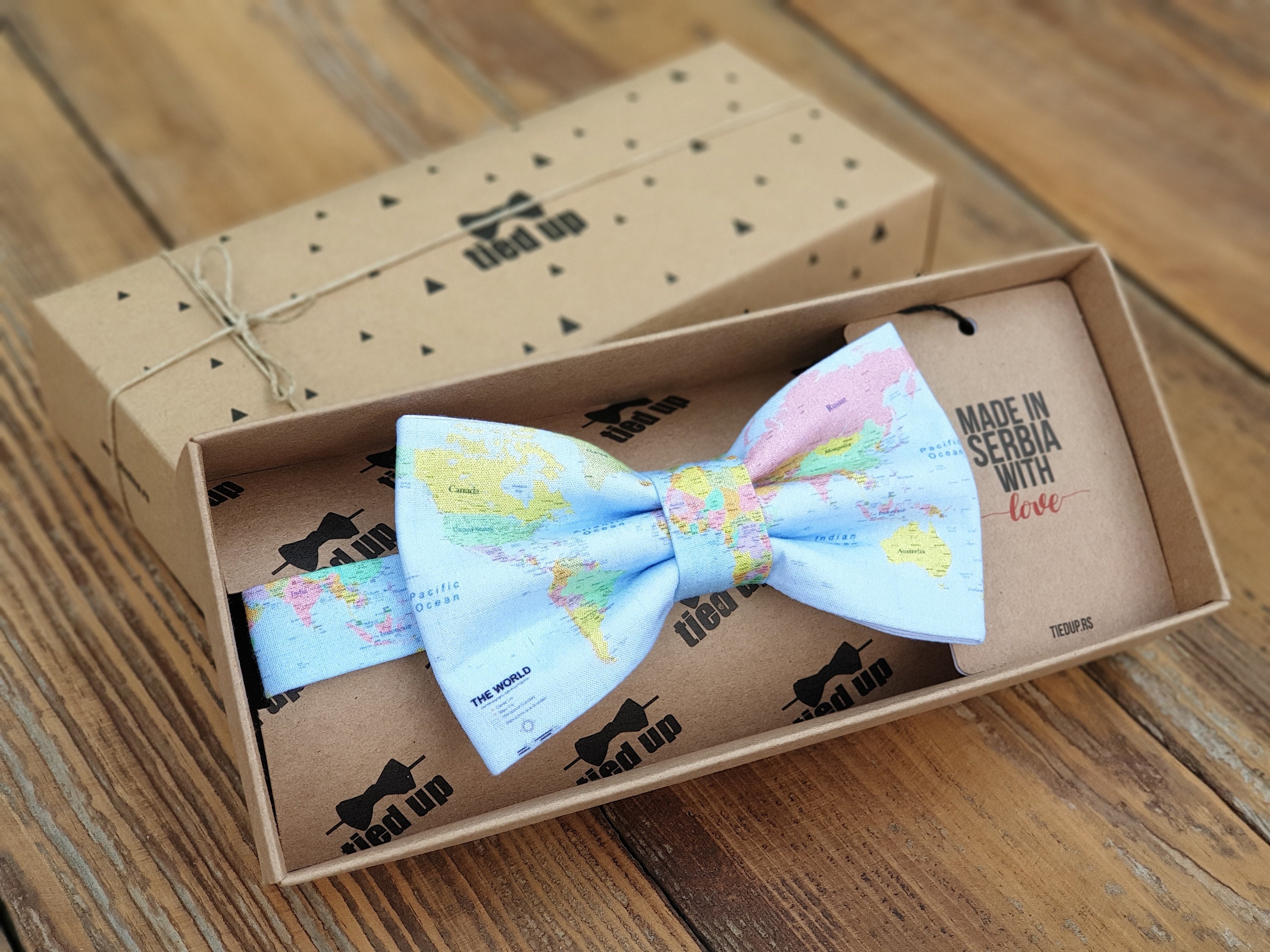 World Map Tie Earth Tie Tie Tie Geographic Wedding Tie - Etsy UK