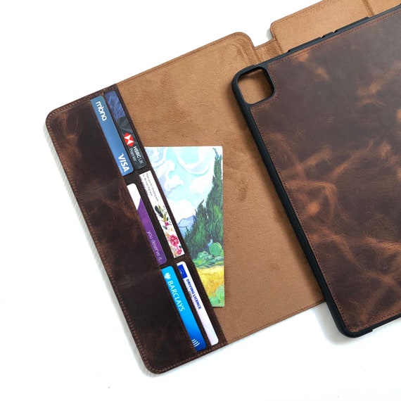 Personalised Leather Ipad Pro 12.9 Case Magnetic Detachable - Etsy
