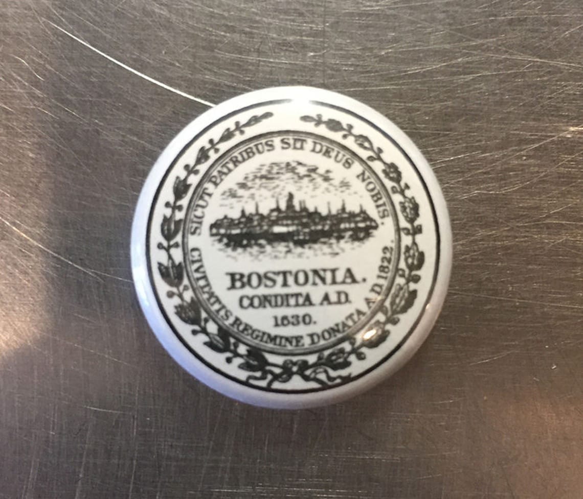 Boston City Seal 1 pin/magnet | Etsy