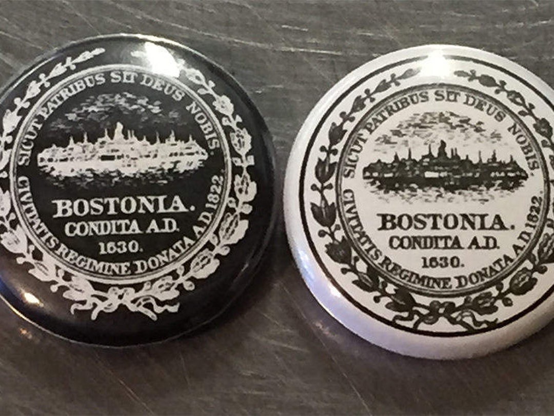 Boston City Seal 1" Pin/magnet - Etsy