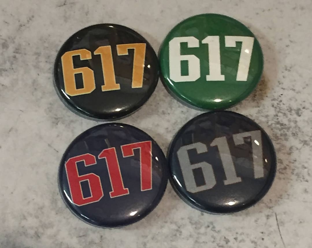 617 Boston Sports 1" Pin/magnet - Etsy